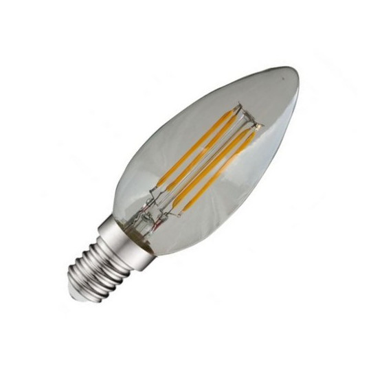 LED COB Filament E14 Flamme - 4W 4000K 440 lm Claire - Vision EL